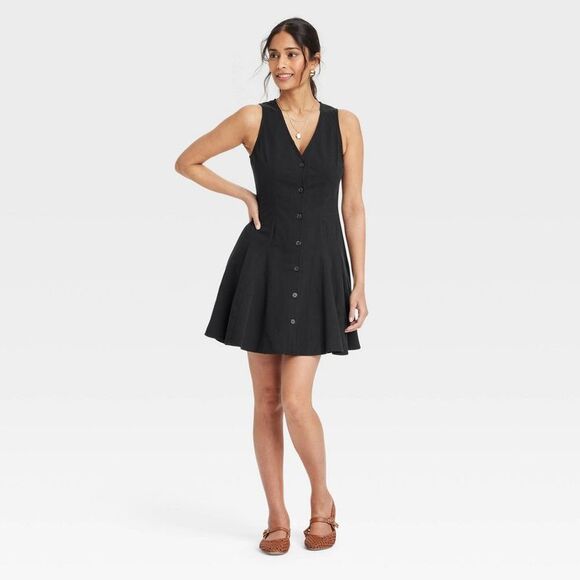 Universal Thread | Dresses | Universal Thread Womens Buttonfront Godet ...